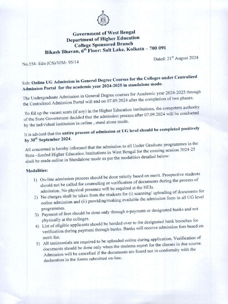 Govt Notification Dated 21 08 2024 | PDF