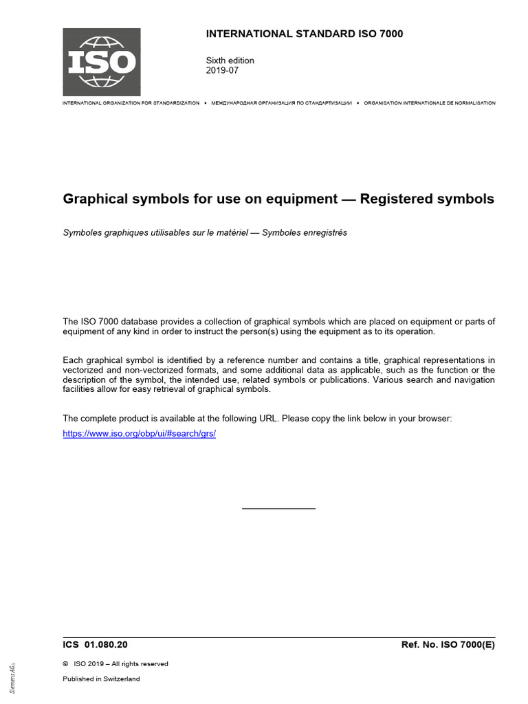 ISO 7000 Graphical Symbols Overview | PDF | Art | Computers