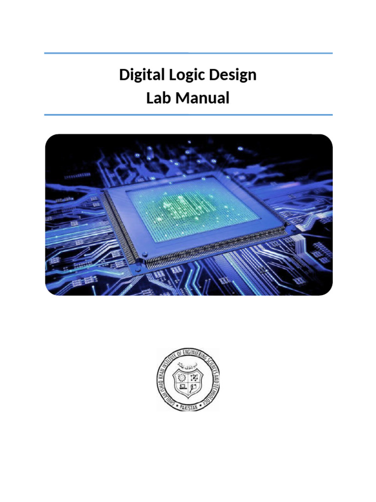CE221L - Digital Logic Design Lab Manual | PDF | Logic Gate | Boolean Algebra
