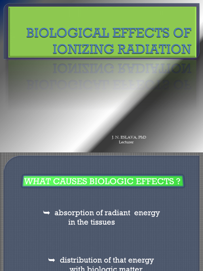 Biological Effects of Ionizing Radiation | PDF | Ionizing Radiation