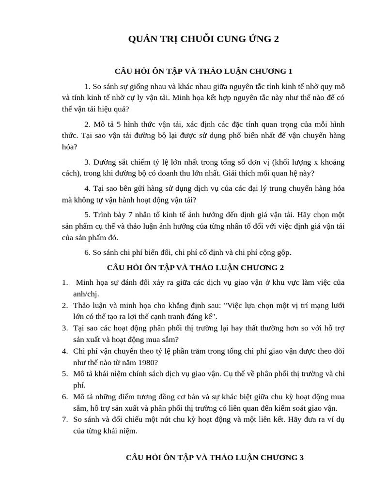 Đề cương QTCCU2 NVGH | PDF