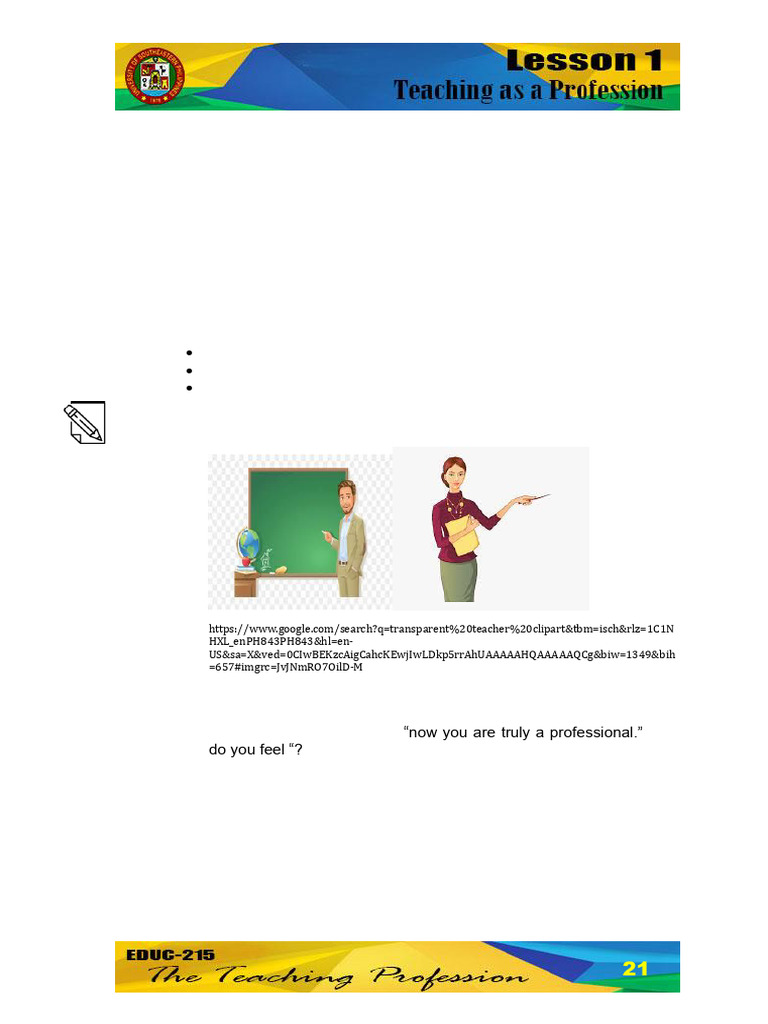 Lesson 1 Teaching As A Profession | PDF | Profession | Professional ...