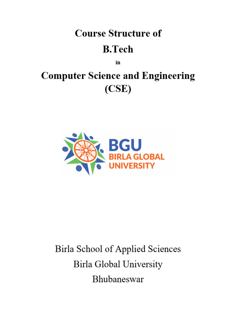 B.tech CSE Syllabus Structure | PDF | Information Technology | Computer ...