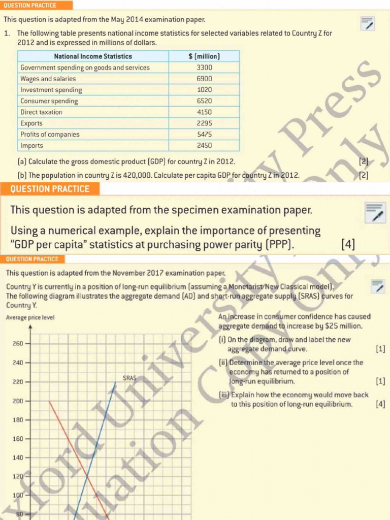 Macro Practice Questions 18th Nov | PDF