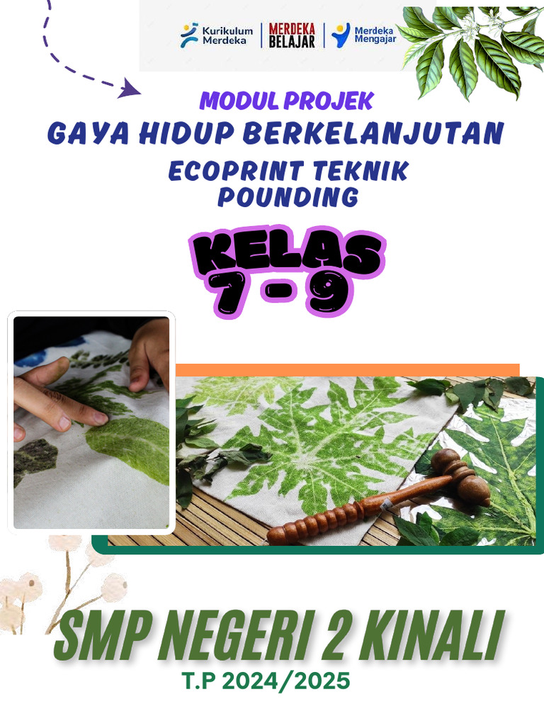 Modul Projek - Ecoprint Teknik Pounding-2 PDF | PDF
