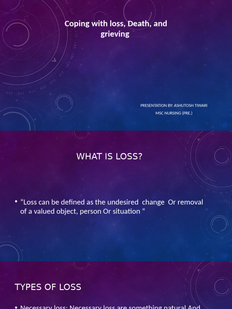 Coping with Loss and Grief in Nursing | PDF | Grief | Palliative Care