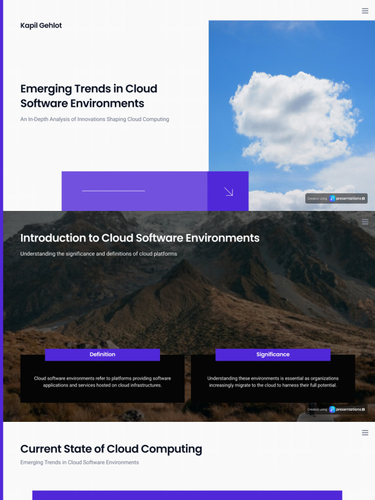 Emerging Cloud Software Environments in Cloud Computing | PDF