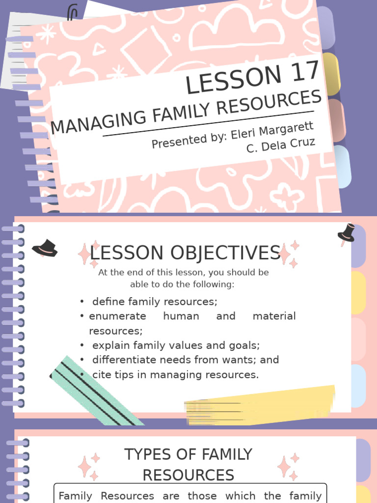 Managing Family Resources in Grade 6 | PDF | Procedural Knowledge ...