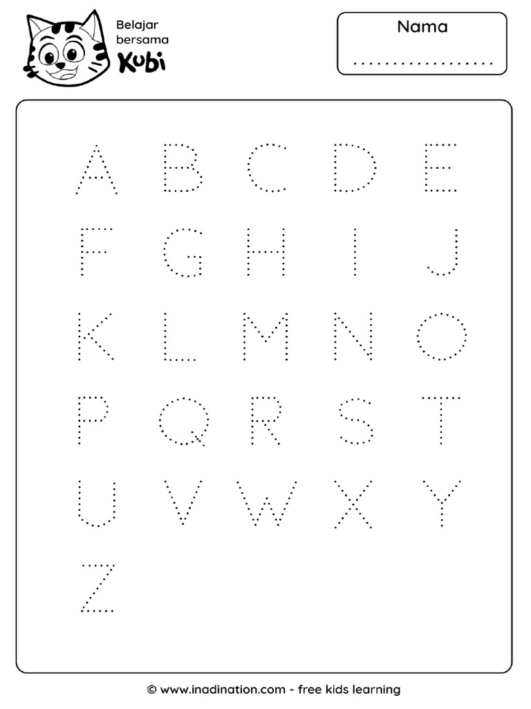 Worksheet Writing Alphabet | PDF