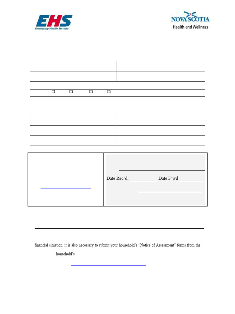 Ambulance Fee Assistance Program Form | PDF | Government Finances