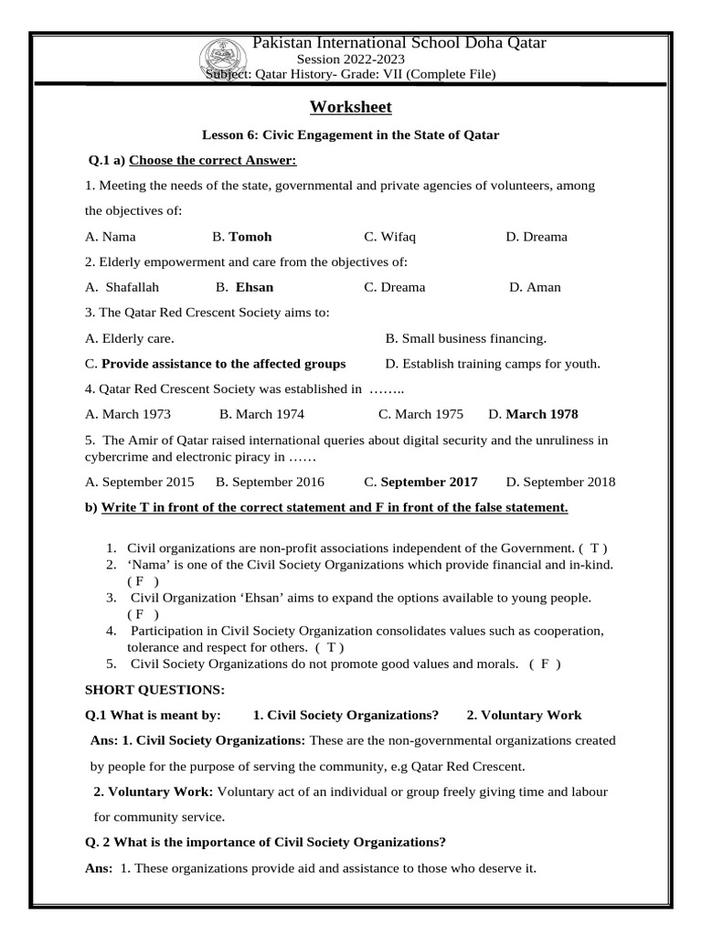 7qh Complete File Updated 2 | PDF | Qatar | Tourism