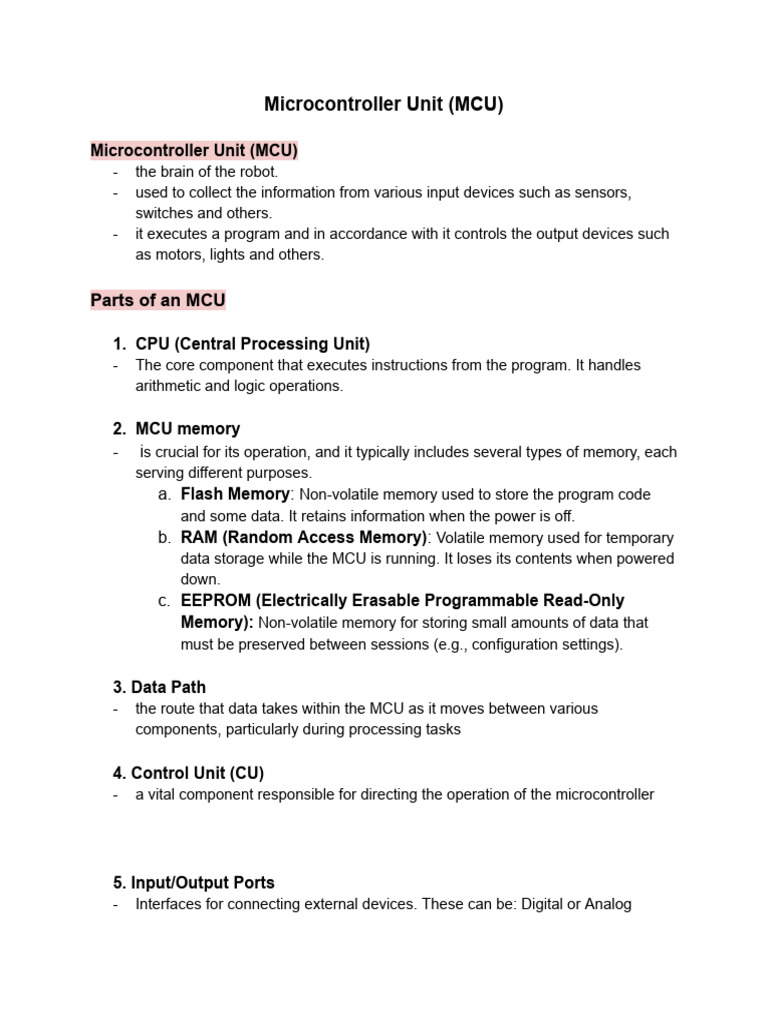 Group-4-TLE-Handout | PDF | Microcontroller | Computer Memory