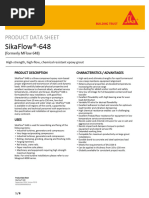PDS SikaFlow 648 | PDF | Epoxy | Concrete