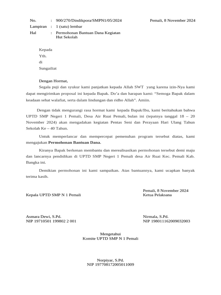 Proposal Pensi 2024 | PDF