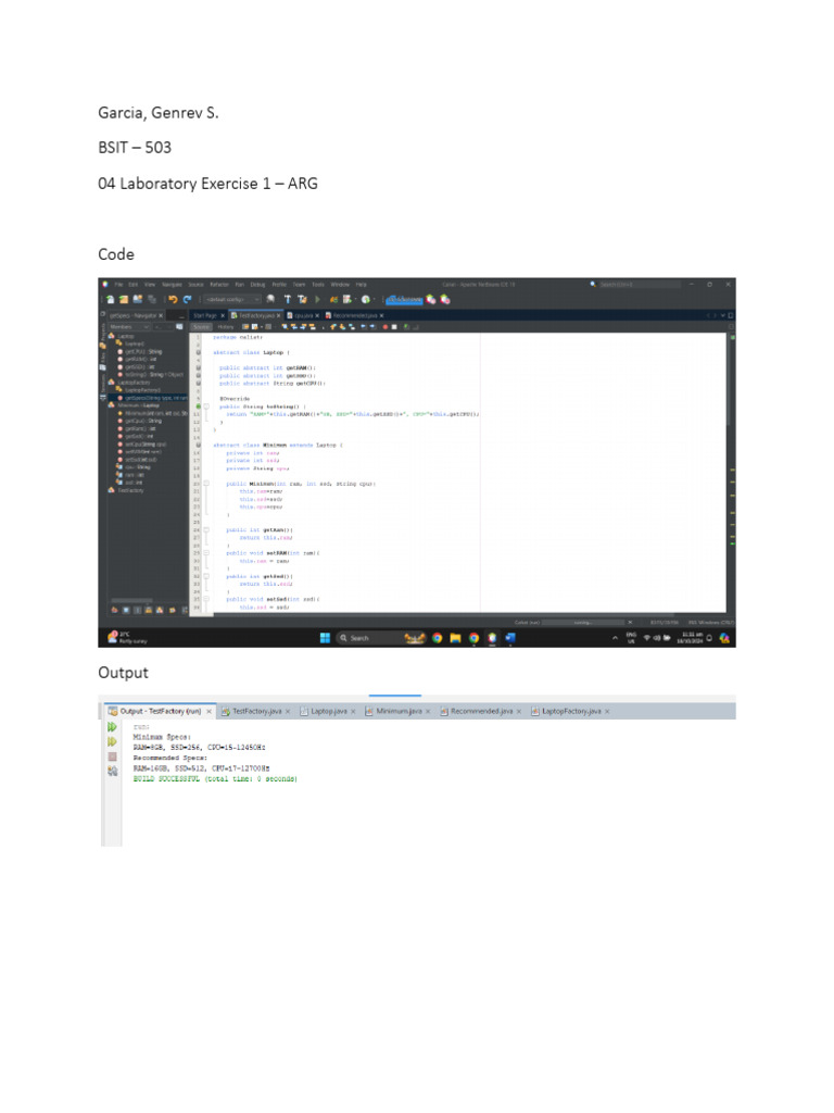 GarciaGenrevS - 04 Laboratory Exercise 1 - ARG | PDF