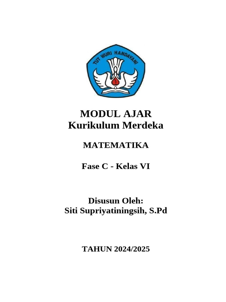 Modul Ajar MTK - 1 | PDF