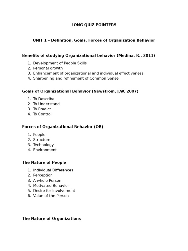 Ob 2 | PDF | Organizational Behavior | Goal