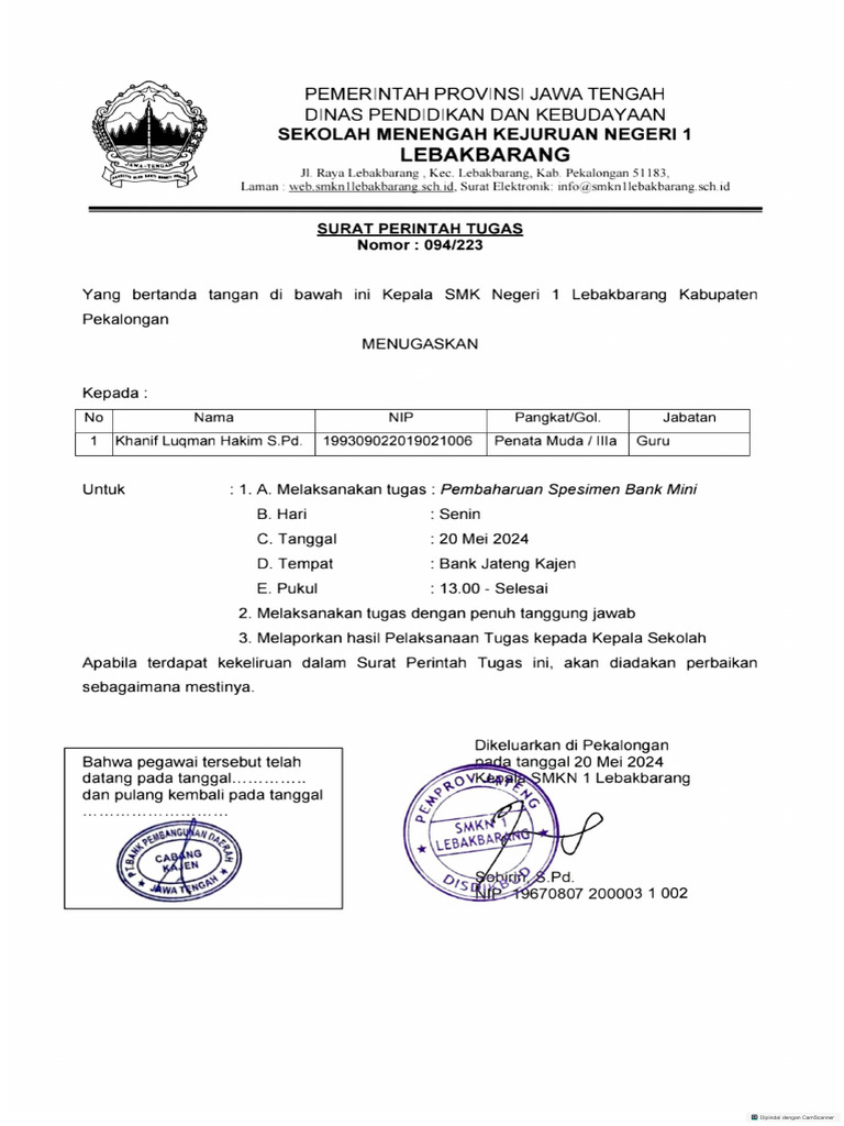 SPT 20 Mei KLH | PDF