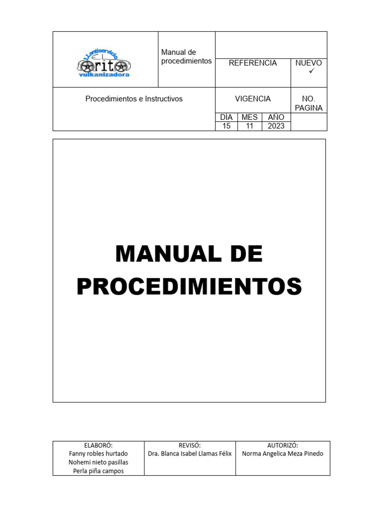 Manual de Procedimientos | PDF | Contabilidad | Bancos