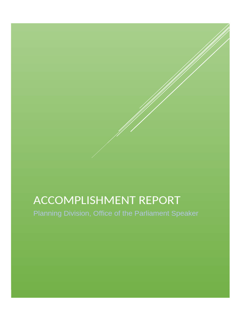 05a - ACCOMPLISHMENT REPORT - OFFICES | PDF