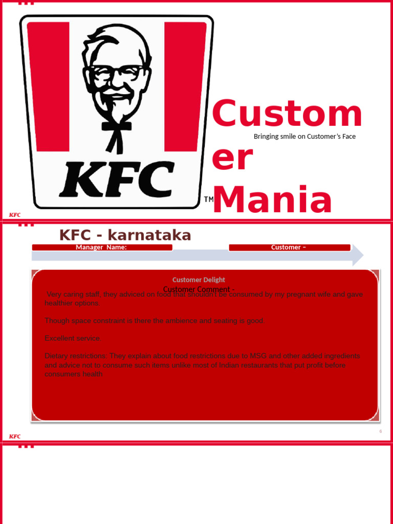 Customer Mania Story Sample | PDF