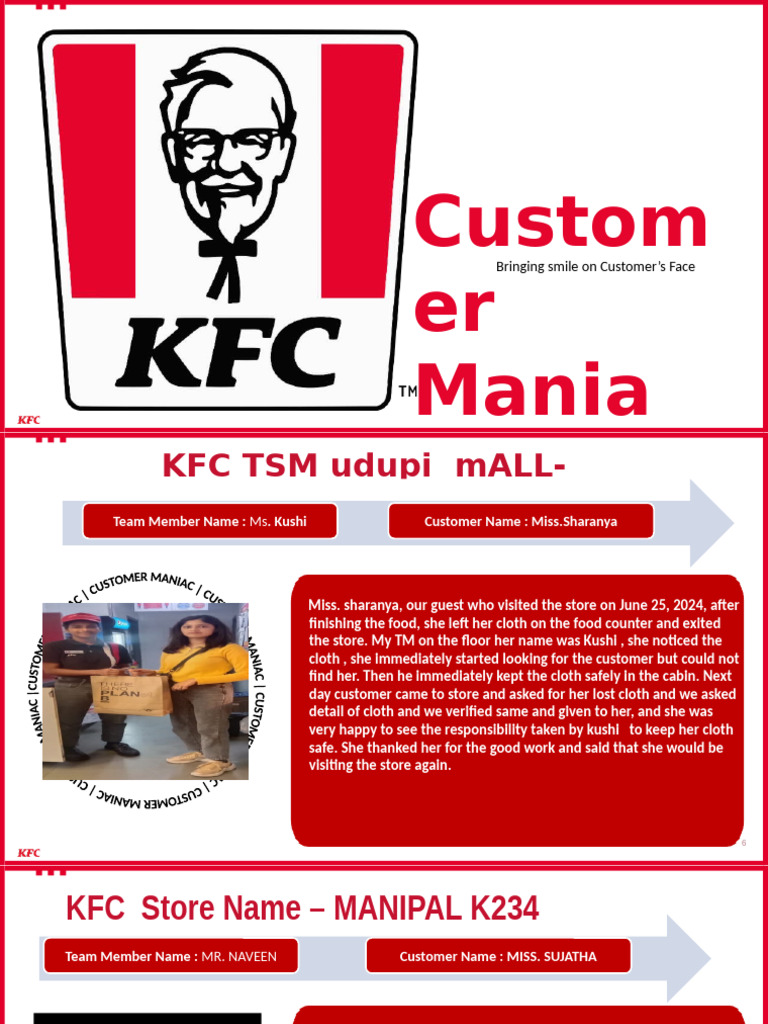Customer Mania Story - November | PDF