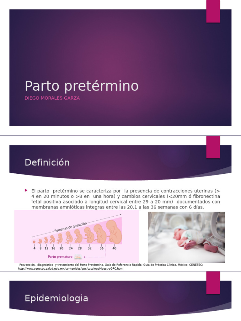 Parto Pretérmino | PDF | Parto | Parto prematuro