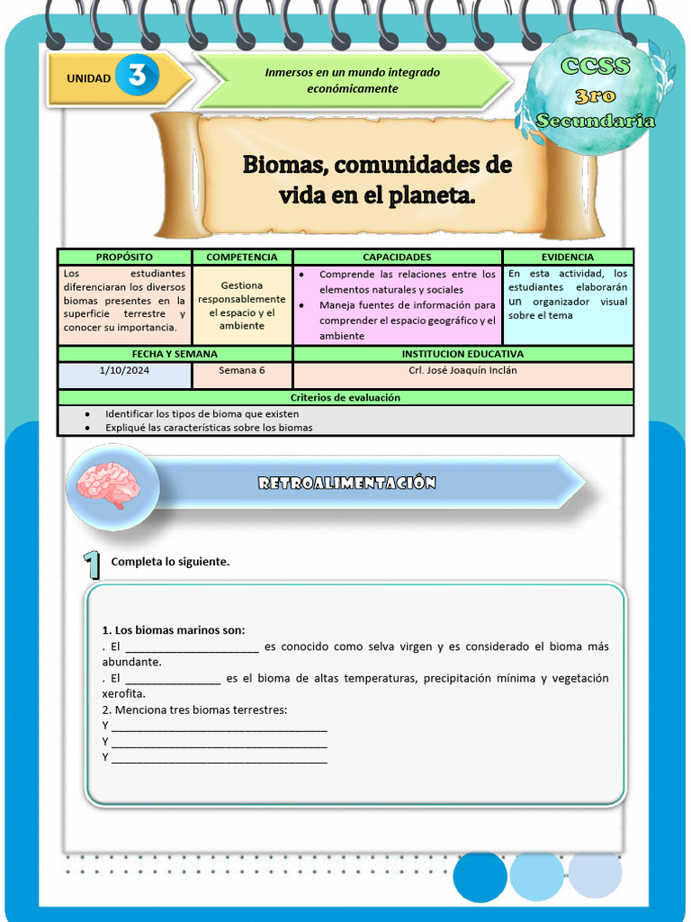 Distribución de Biomas y Fauna | PDF | Fauna | Entorno natural