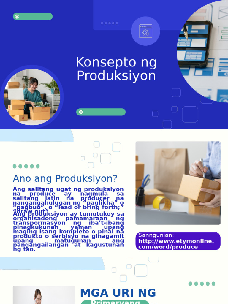 Konsepto NG Produksiyon | PDF