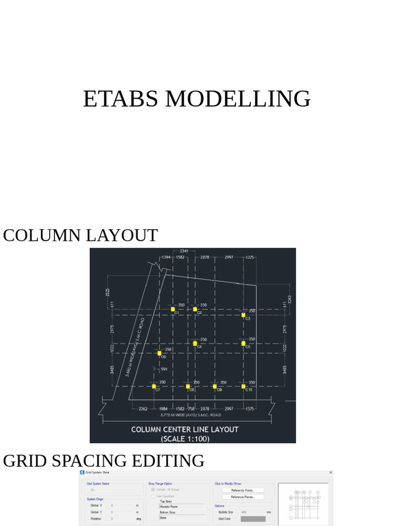 Etabs Modelling | PDF