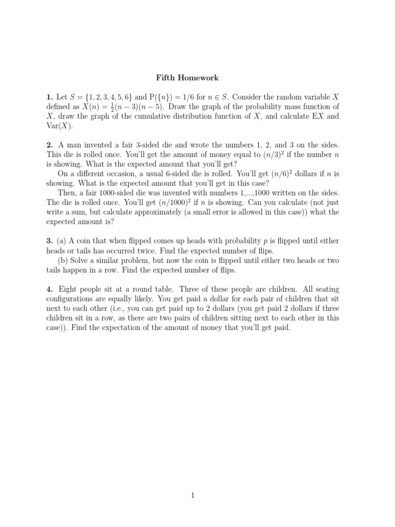 Homework 5 | PDF | Teaching Methods & Materials