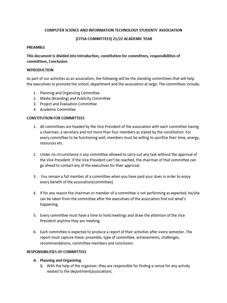 Committees Guide | PDF | Committee