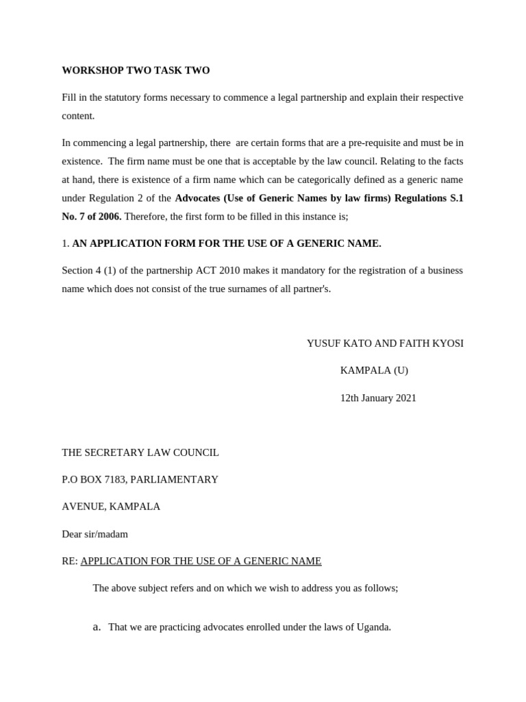 GROUP TWO (TASK-WPS Office FINAL COPY A | PDF | Partnership | Advocate