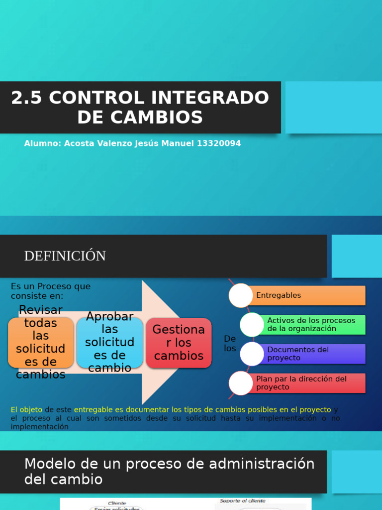 Control Integrado de Cambios en Proyectos | PDF | Informática
