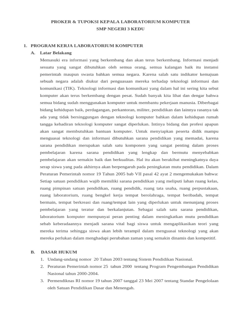 Proker Lab Komputer | PDF | Komputer