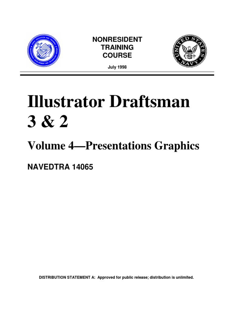 US Navy Course NAVEDTRA 14065 Illustrator Draftsman 3 & 2 Vol 4 ...