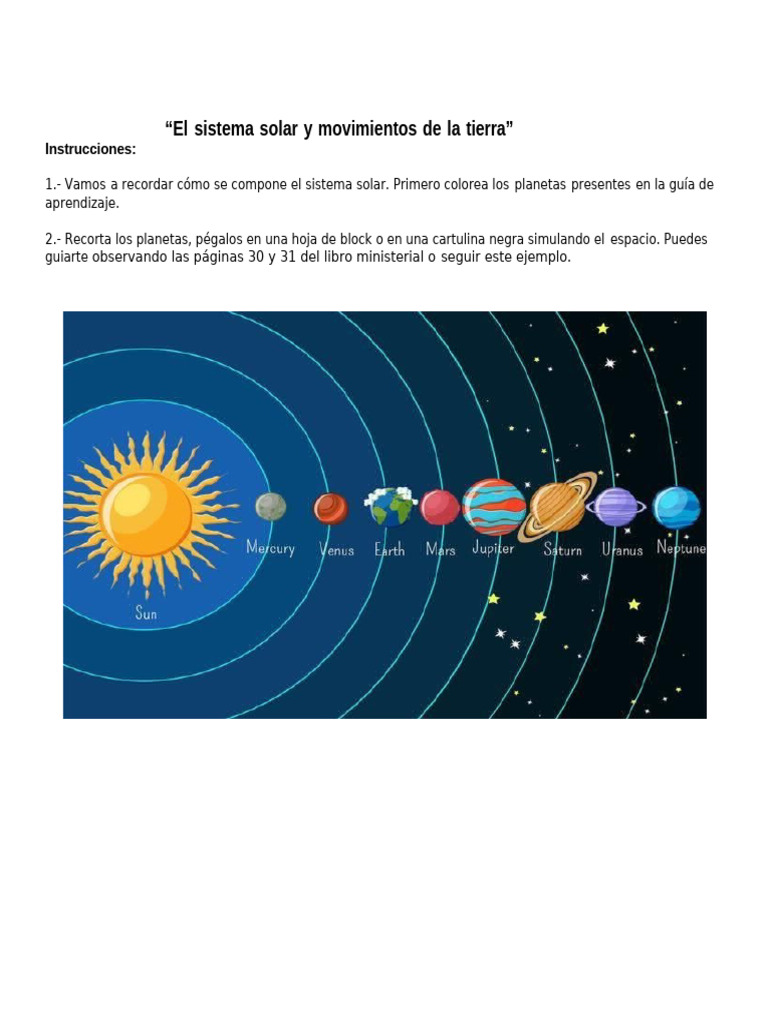 Guia Sistema Solar | PDF | Sistema solar | Planetas