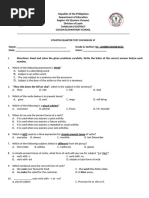 2ND QUARTER PERIODIC TEST ENG 5 - Edited | PDF | Verb | Linguistics