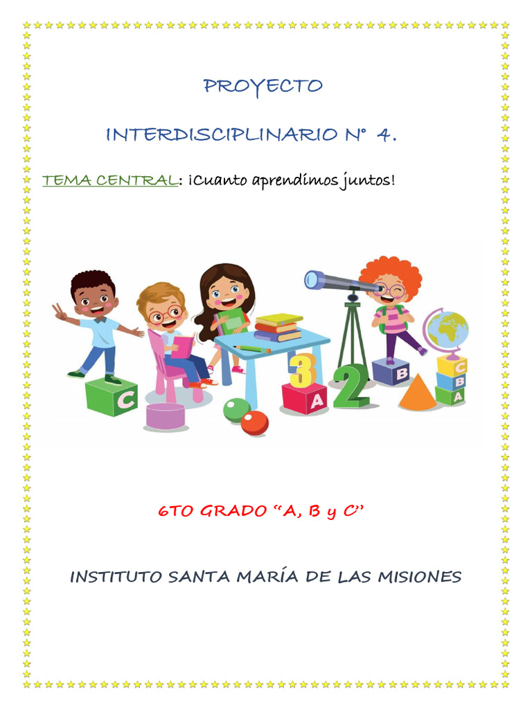 PROYECTO INTER. #4, de 6 Grado 2024 | PDF | Luna | Tierra