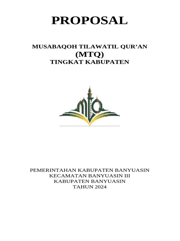 Proposal MTQ 2024 | PDF