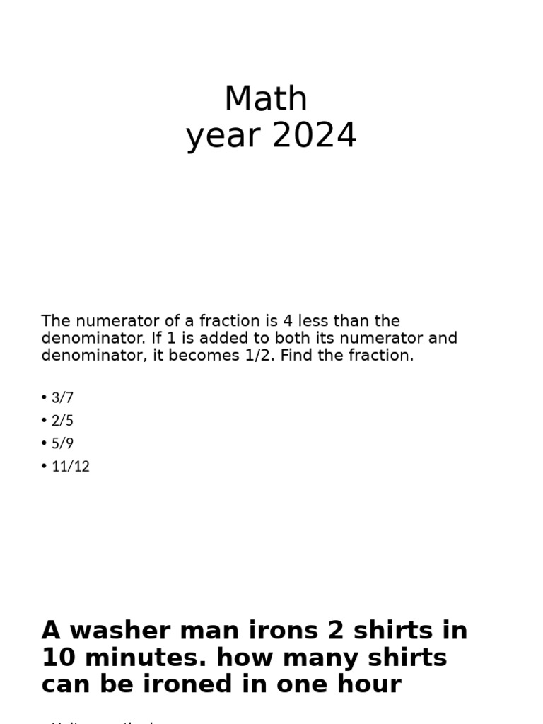 Math Questions Day 1 | PDF | Teaching Methods & Materials | Home & Garden