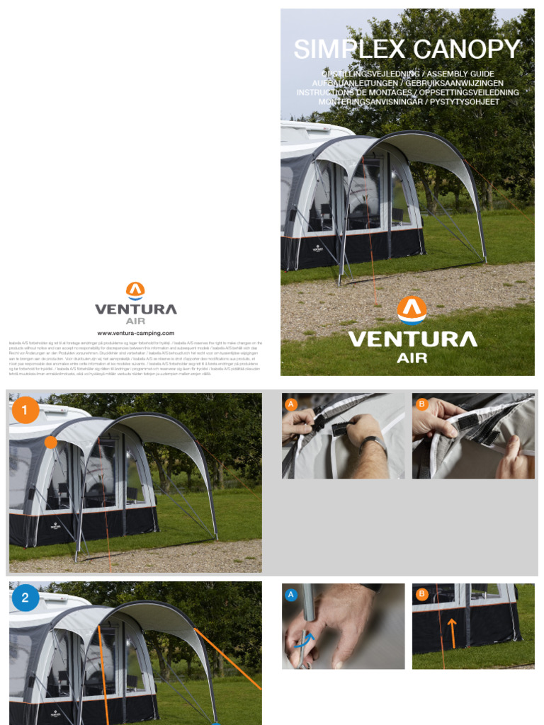 Ventura Air Vejledning SIMPLEX CANOPY Web | PDF