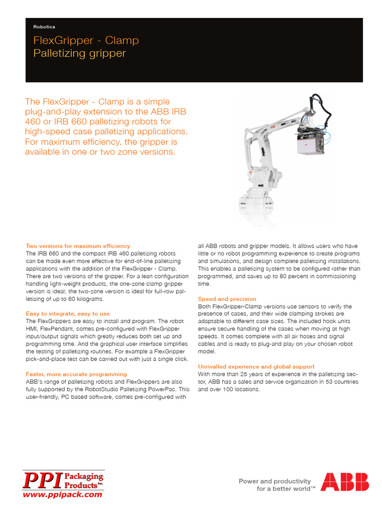 FlexGripper-Clamp-data-sheet | PDF | User Interface | Manufactured Goods