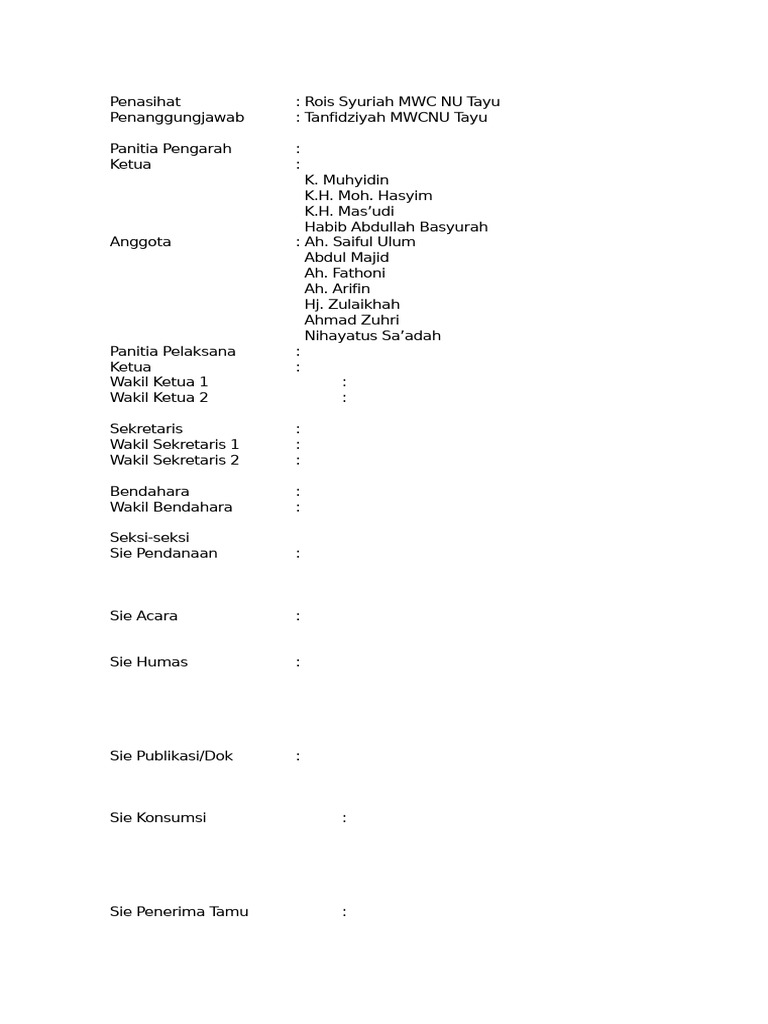 Draf Panitia HSN | PDF