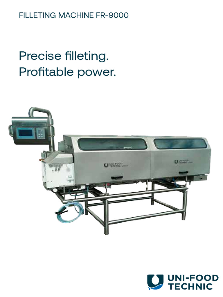 Filleting Machine FR 9000 | PDF | Technology & Engineering
