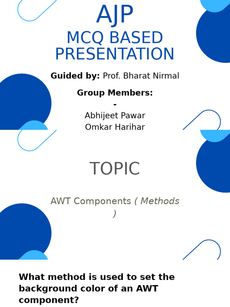 AJP Presentation | PDF | Computing | Software