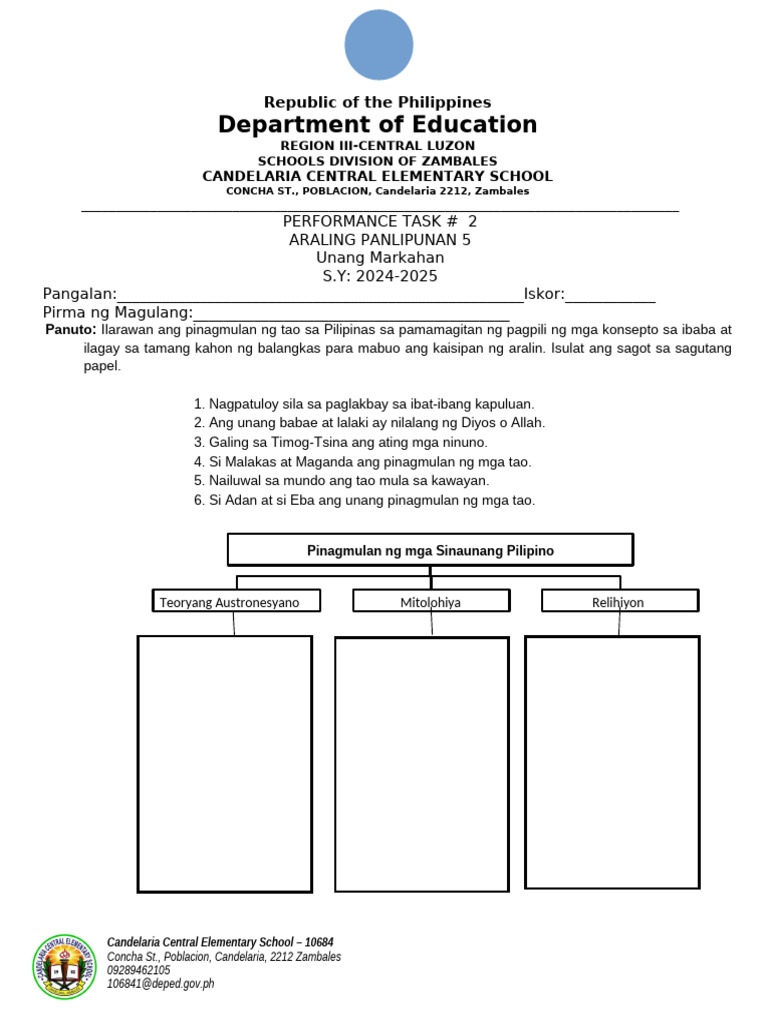 Performance Task # 2 AP 5 | PDF