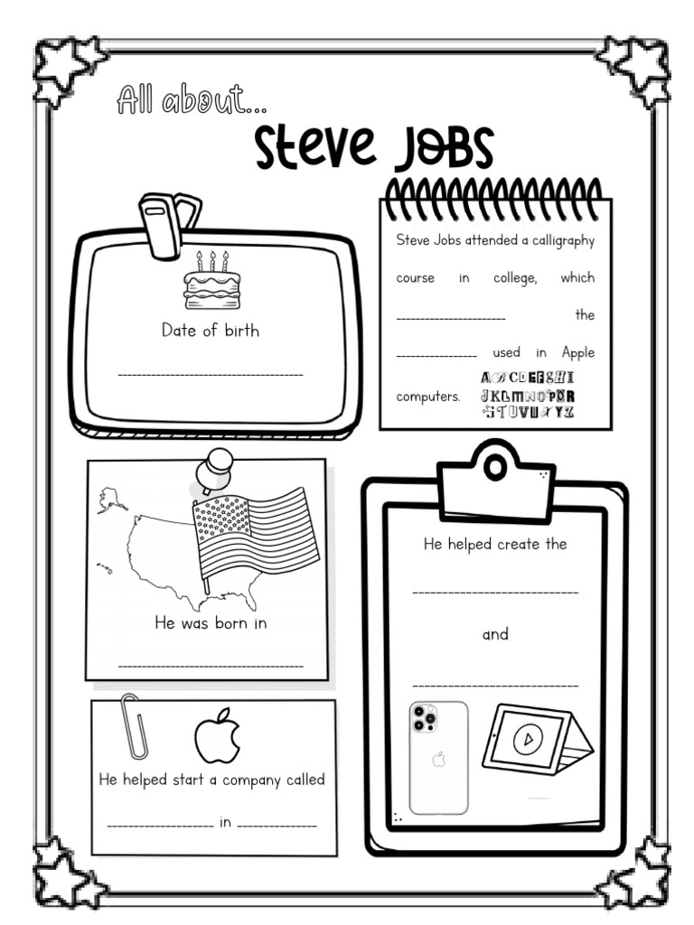 REading About Steve Jobs | PDF | Games & Activities