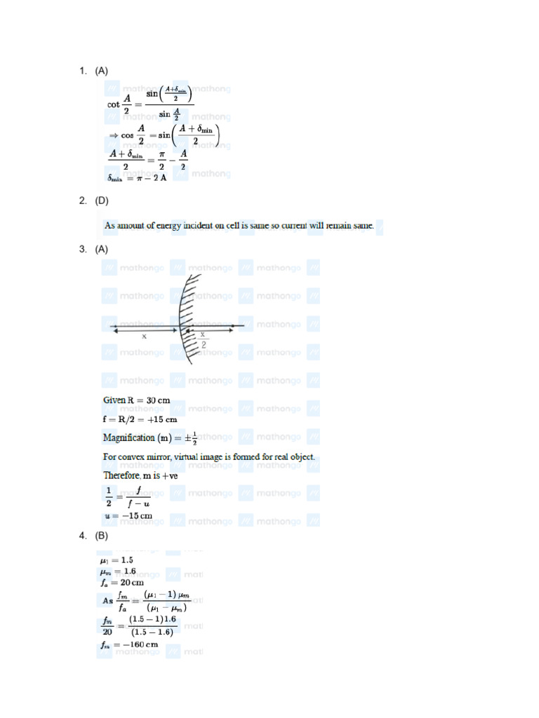 Phy 12-Ans | PDF | Science & Mathematics