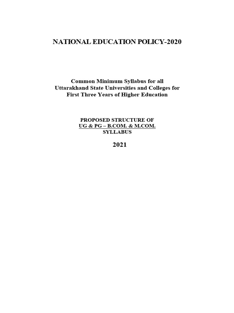 Syllabus Nep 2020 | PDF | Communication | Nonverbal Communication